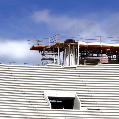 The placement of the upper stand is finalised - Club Atlético de Madrid