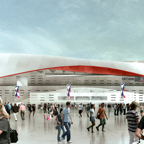 Infographic of new stadium - Club Atlético de Madrid