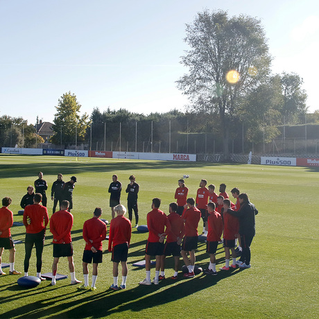 After #CeltaAtleti, the lads are back at it in the Wanda Training ...