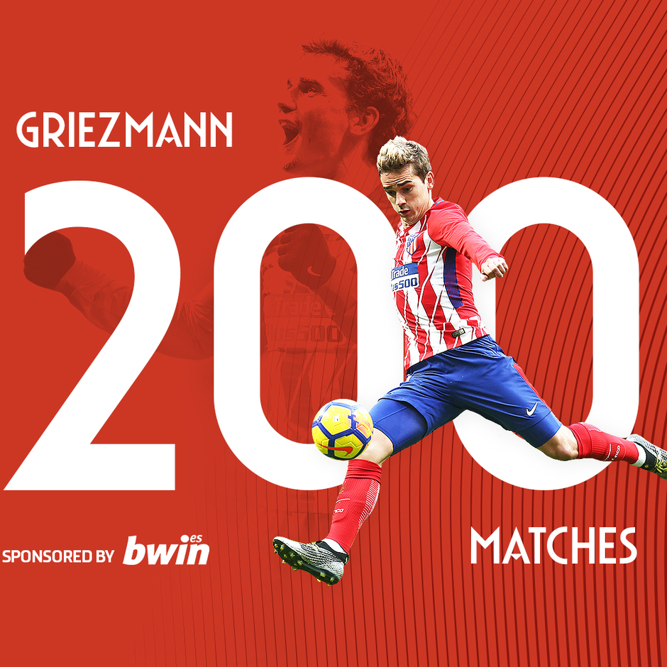 Antoine Griezmann: 200 matches for Atlético - Club Atlético de Madrid ...