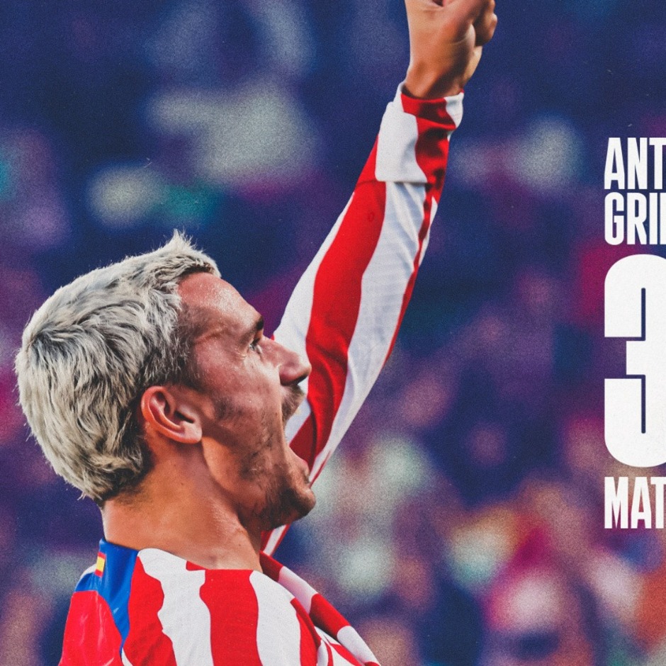 Griezmann, 300 games as a Red & White player - Club Atlético de Madrid ...