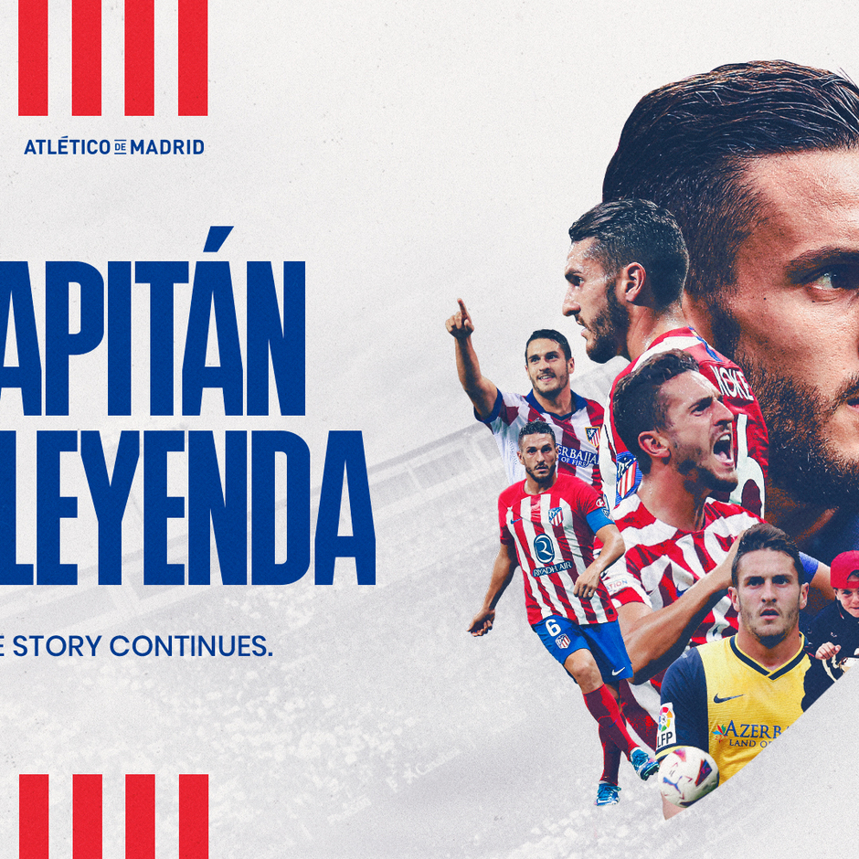Our captain will continue to defend the colours of Atlético de Madrid ...
