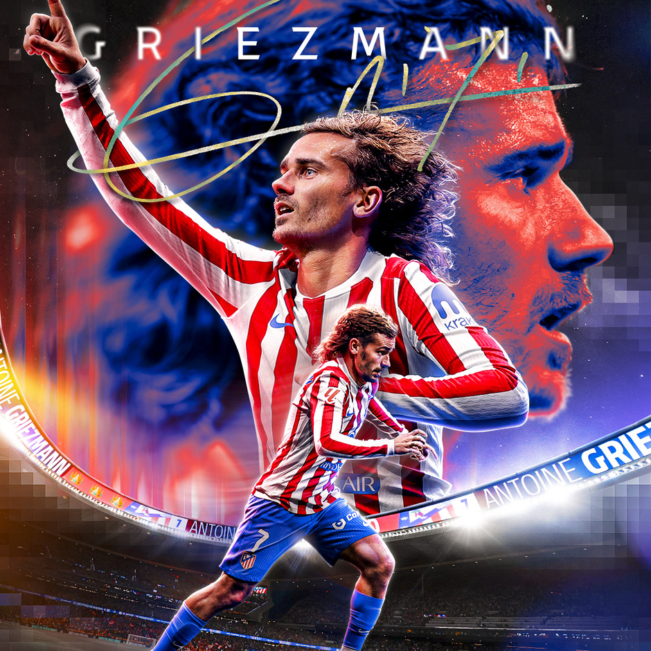 Antoine Griezmann reaches 100 European appearances as a rojiblanco ...